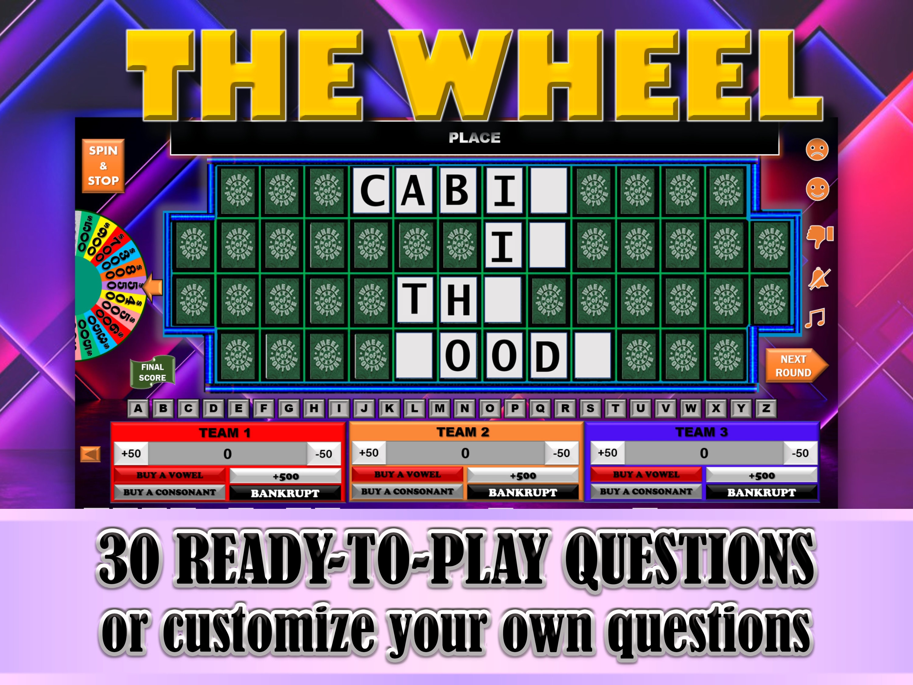 Wheel Of Fortune Powerpoint Template Download
