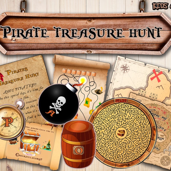 Pirate Treasure Hunt - Etsy