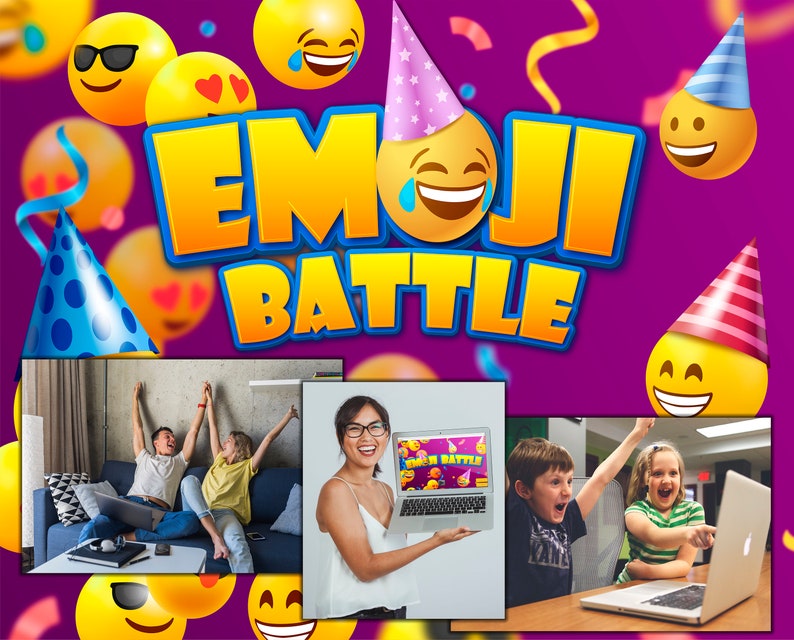 Emoji Battle Birthday Game Virtual Powerpoint Zoom Night Fun - Etsy