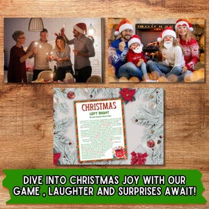 Christmas Left Right Game Printable, Christmas Pass the Prize Right ...