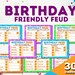 Birthday Friendly Feud Game Printable, Family Feud Birthday Trivia Game ...