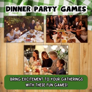 Dinner Party Games Printable, Icebreaker Games Dinner Table Games Work ...