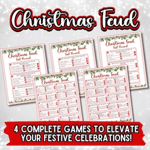 Christmas Family Friendly Feud Game Printable, Game Christmas Feud Game ...