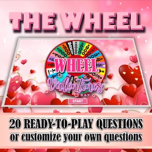 Valentines Day Game Spinning Wheel Spin Wheel Gam, Galentines Game ...