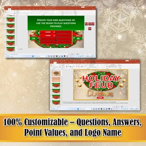 Christmas Friendly Feud Family Game Powerpoint Christmas Feud Zoom ...