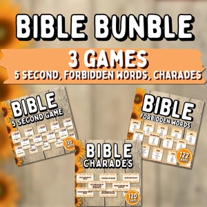 Bible Game Bundle Printable PDF Bible Games Bundle Bible Games for ...