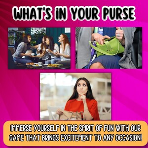 Purse Game Scavenger Hunt, Printable Home Clues for Home Pdf Instant ...