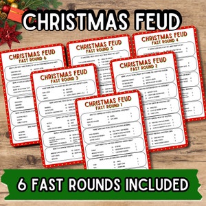 Family Friendly Feud Christmas Game Printable, Christmas Feud Game ...