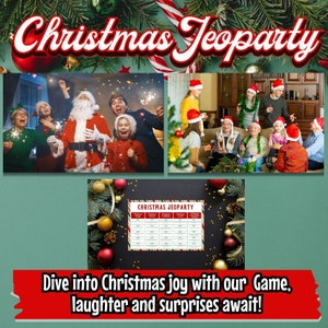Christmas Jeopardy Game Printable Christmas Trivia Game Holiday Trivia ...