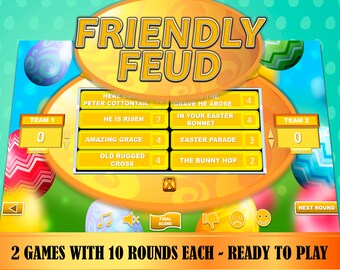 Easter Friendly Feud Game Easter Quiz Trivia Night Family - Etsy