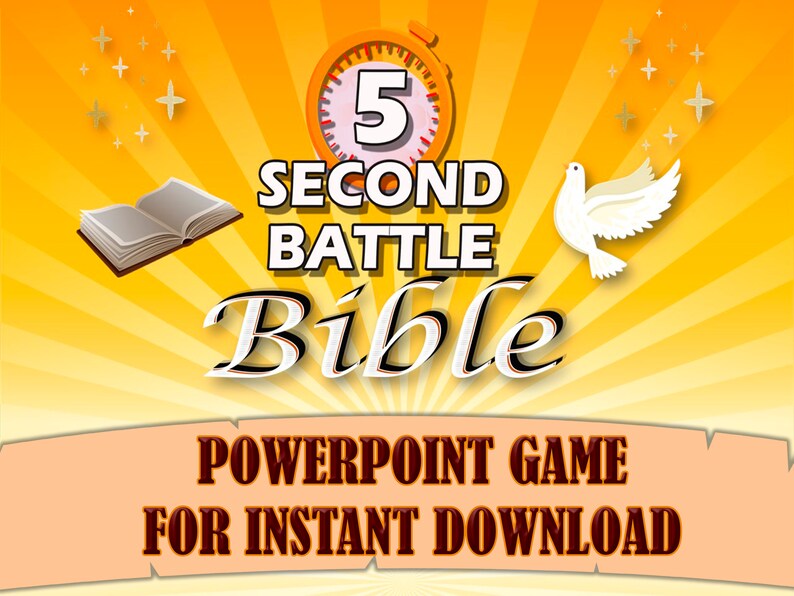 Bible Trivia Quiz Zoom Bible Games Bible Trivia 5 Second - Etsy