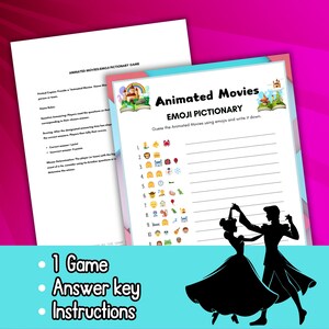 Emoji Game Animated Movies Printable, Emoji Questions Answers Printable ...