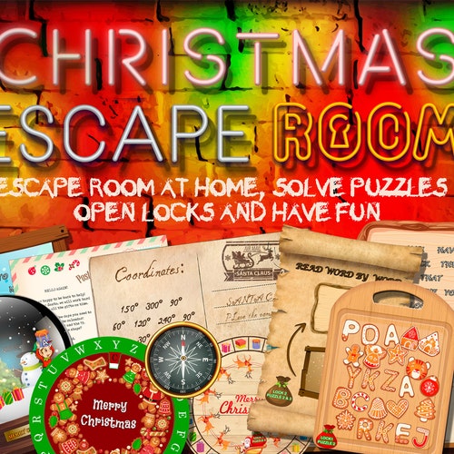 Christmas Escape Room Game Digital Printable - Etsy
