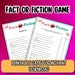 Fact or Fiction Question Game, Icebreaker Games Trivia Questions ...