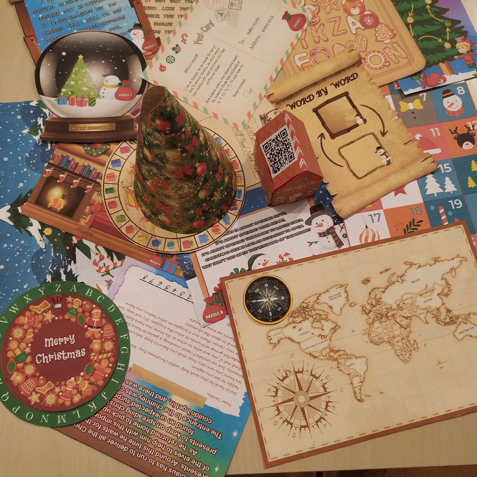 Kids Escape Room Christmas Printable Games Family Friendly | Etsy