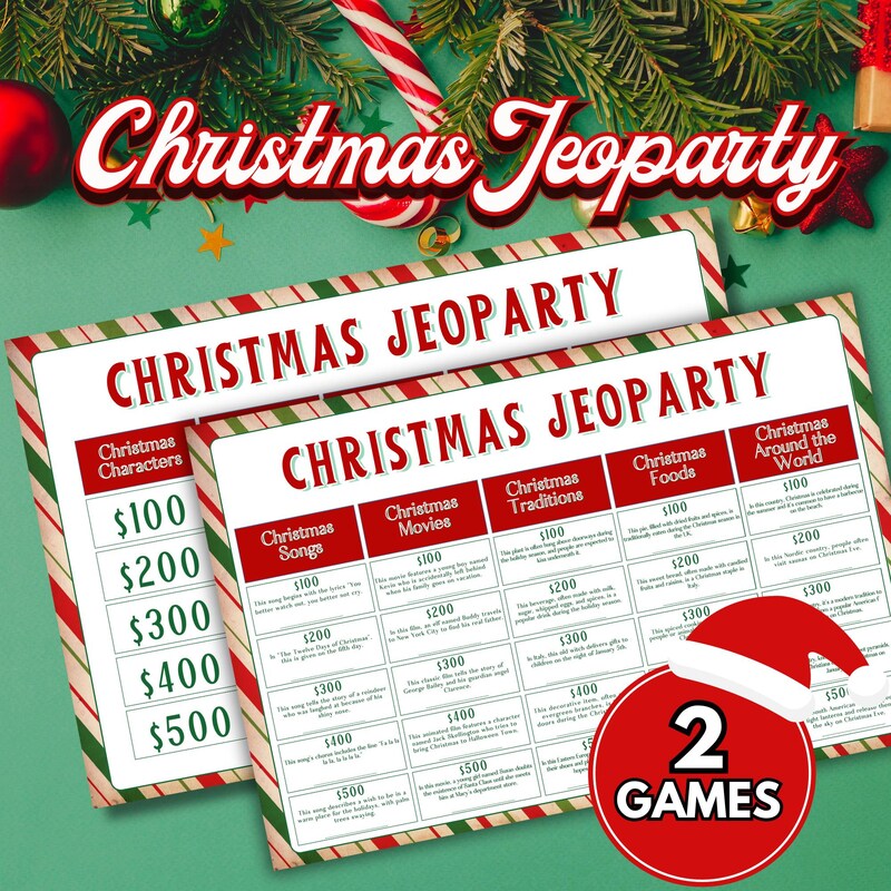 Christmas Jeapordy - Etsy