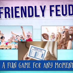 Family Friendly Feud Quiz Printable Group Game Instant Download Family ...