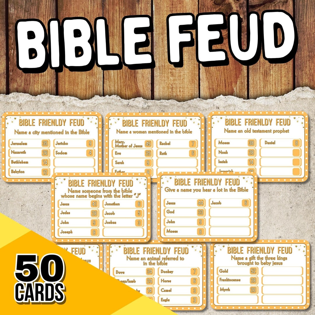 Bible Feud Game Printable Christian Printable Games Bible Family Feud ...