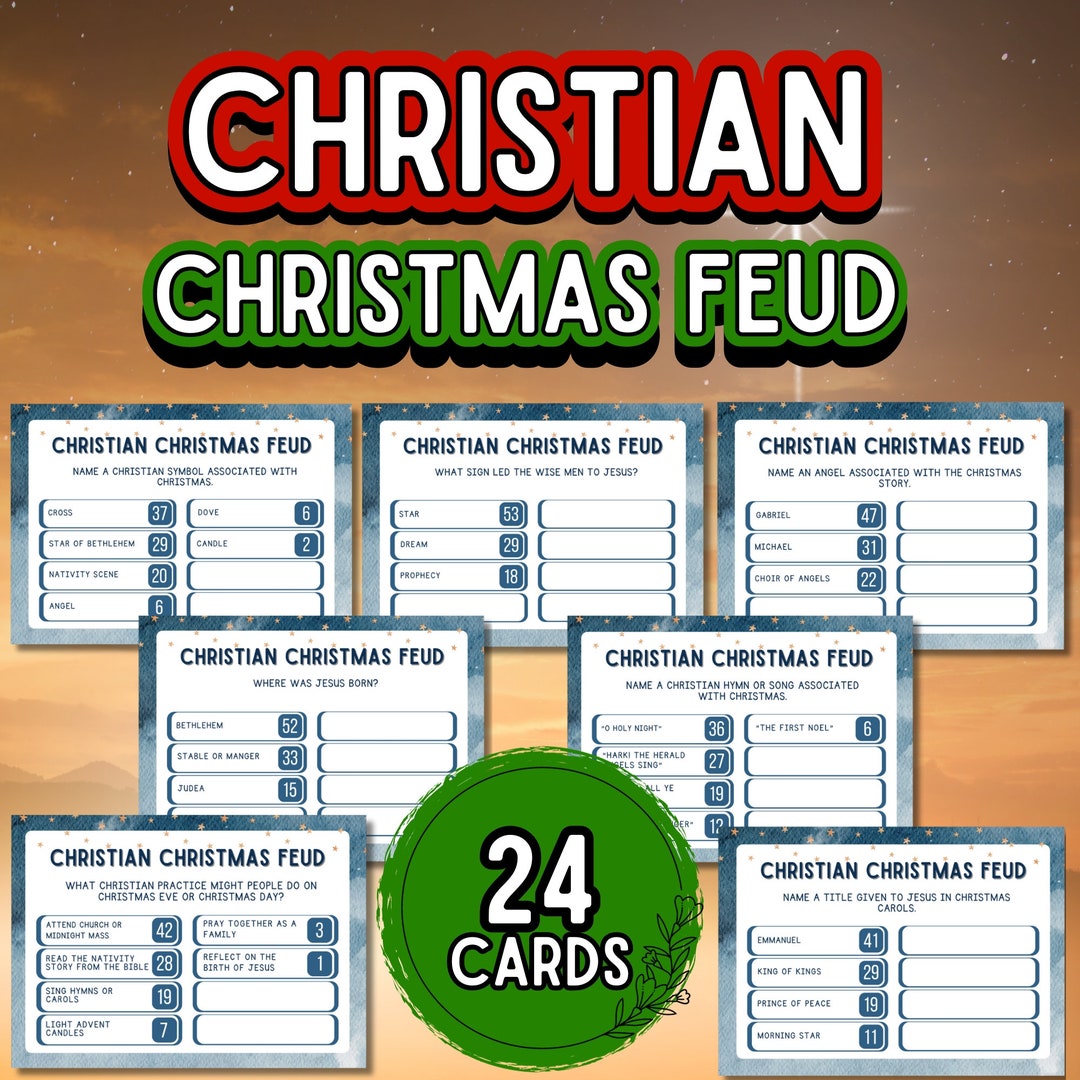 Christian Christmas Family Feud Game, Christian Christmas Games ...