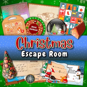 Kids Escape Room Christmas, Printable Games Family Friendly Escape Game ...