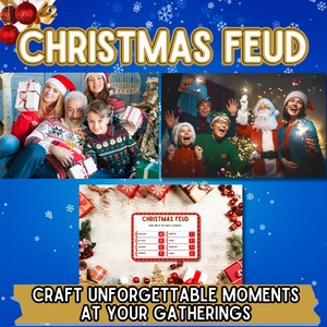 Christmas Family Friendly Feud Game Printable, Christmas Feud Game ...