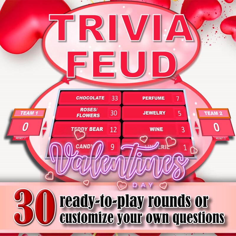 Valentines Day Family Feud - Etsy