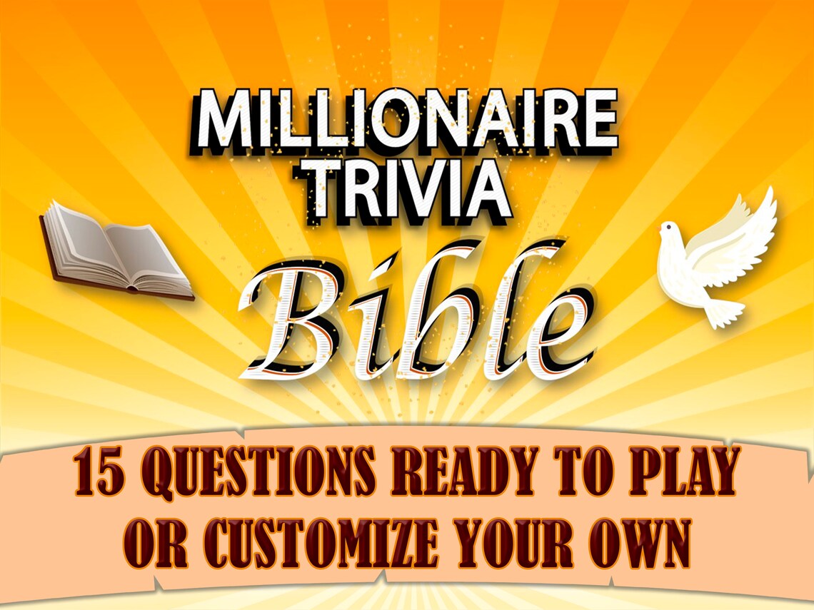 Bible Trivia Quiz Zoom Bible Games Bible Trivia 5 Second - Etsy