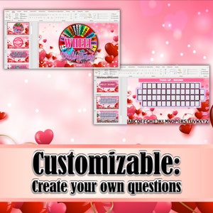 Valentines Day Game Spinning Wheel Spin Wheel Gam, Galentines Game ...