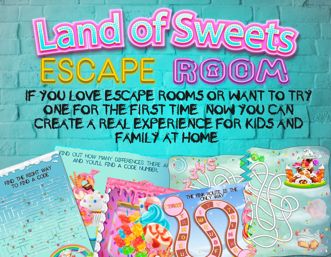 Escape Room for Kids, Land of Sweets, Kids Escape Room, Candyland ...