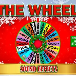 Wheel Christmas Christmas Game to Play Family Office - Etsy