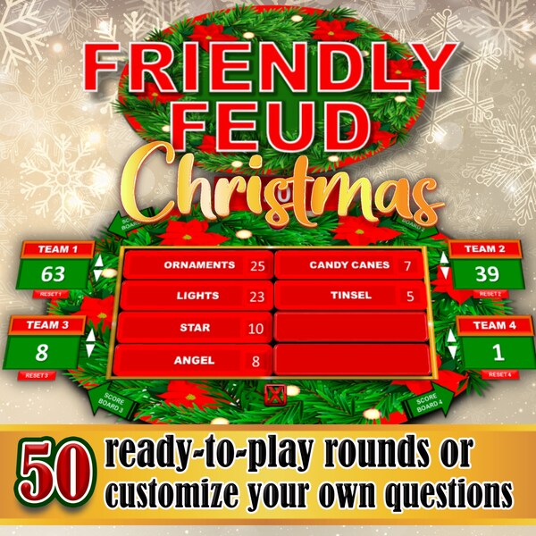 Printable Christmas Feud Game Printable Christmas Family Feud-style ...