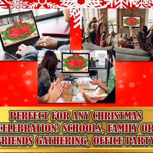 5 Second Christmas Game, Customizable Game, Virtual Powerpoint Zoom ...