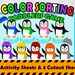 Color Sorting Activity Busy Book Preschool Toddler Penguin DIY - Etsy