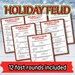 Christmas Holiday Games Family Feud Printable, Family Game Holiday Feud ...