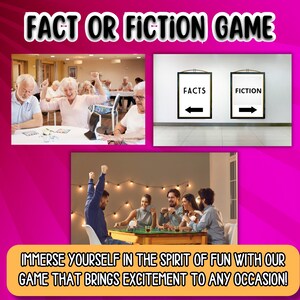 Fact or Fiction Question Game, Icebreaker Games Trivia Questions ...