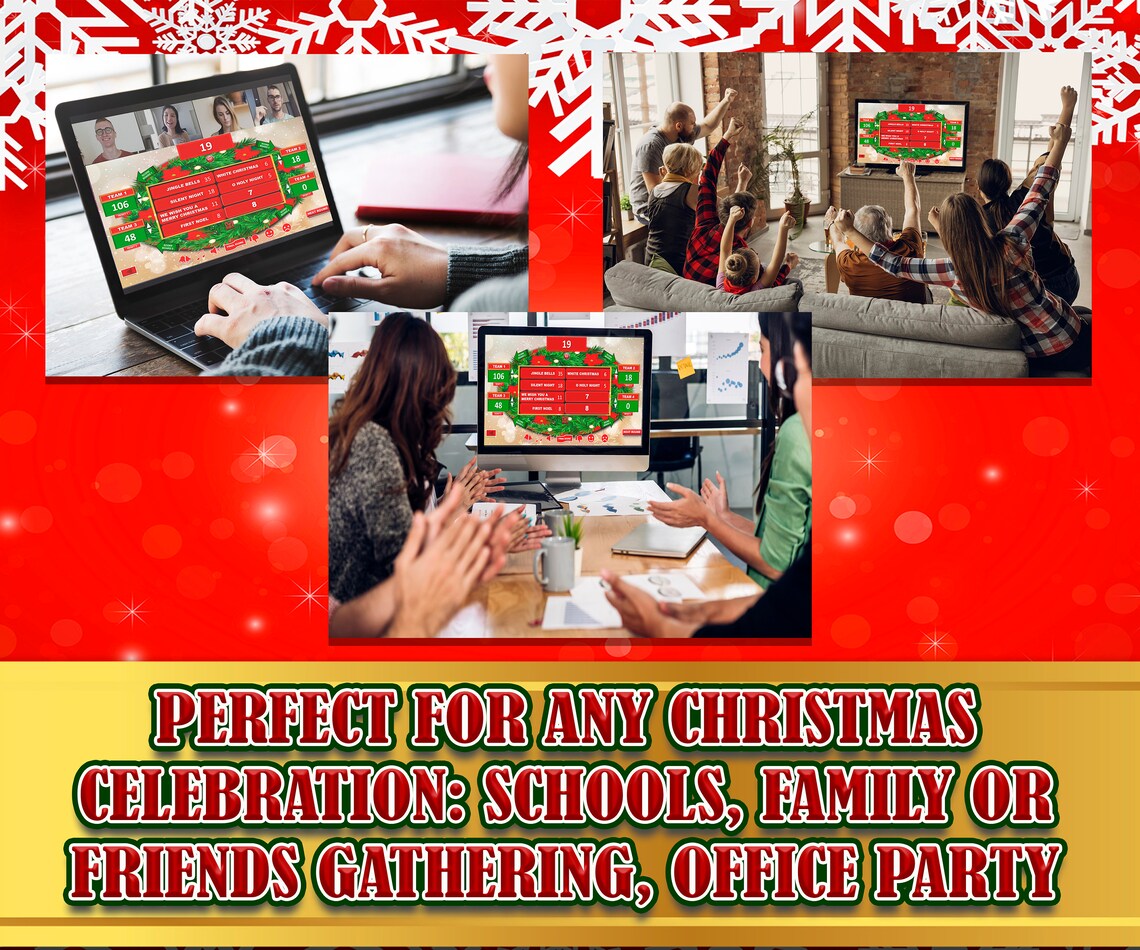 Wheel Christmas Christmas Game to Play Family Office - Etsy