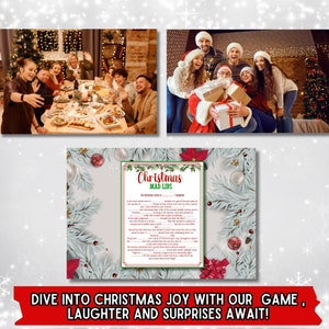 Christmas Mad Libs Printable Activities for Kids and Adults Holiday ...