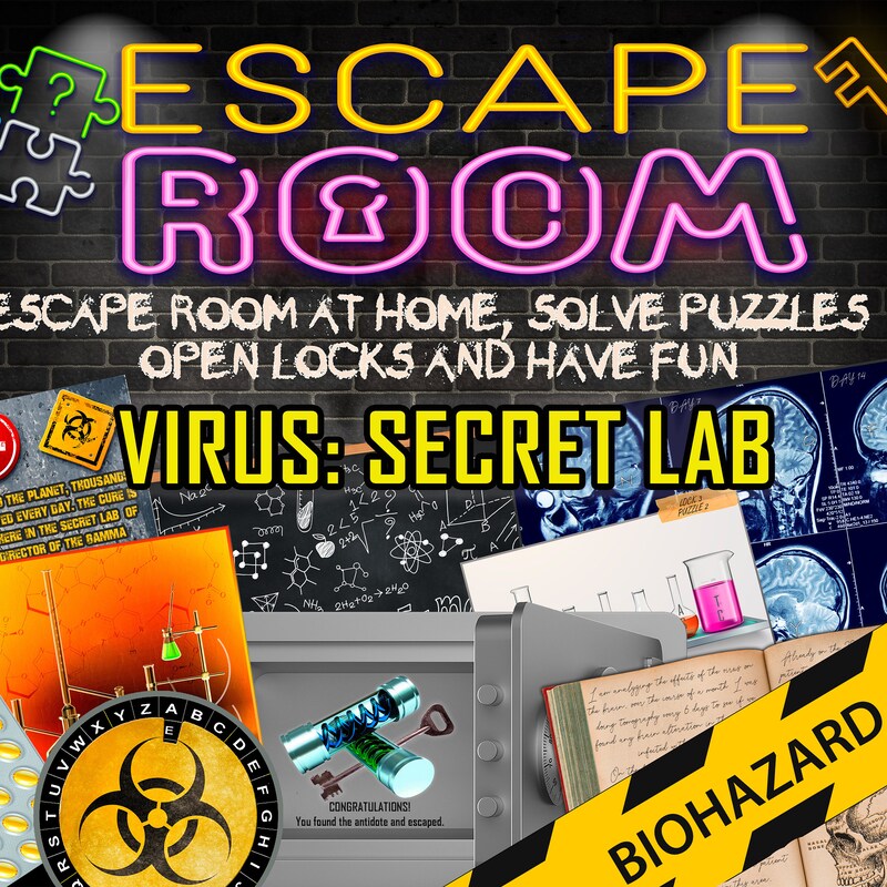 View Real Escape Room at Home by TheGameEscapeRooms on Etsy
