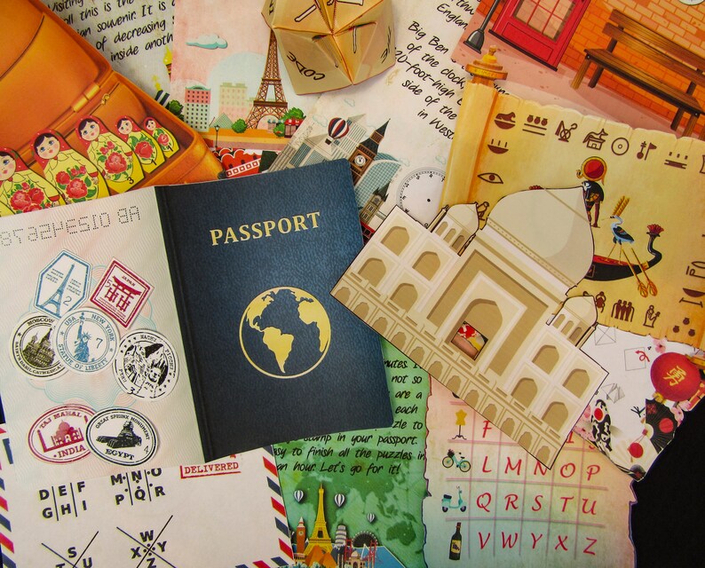Kids Escape Room Around the World Kit Family Printable Games - Etsy