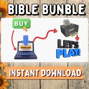 Bible Game Bundle Printable PDF Bible Games Bundle Bible Games for ...
