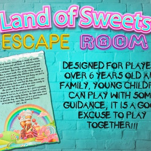 Escape Room for Kids, Land of Sweets, Kids Escape Room, Candyland ...