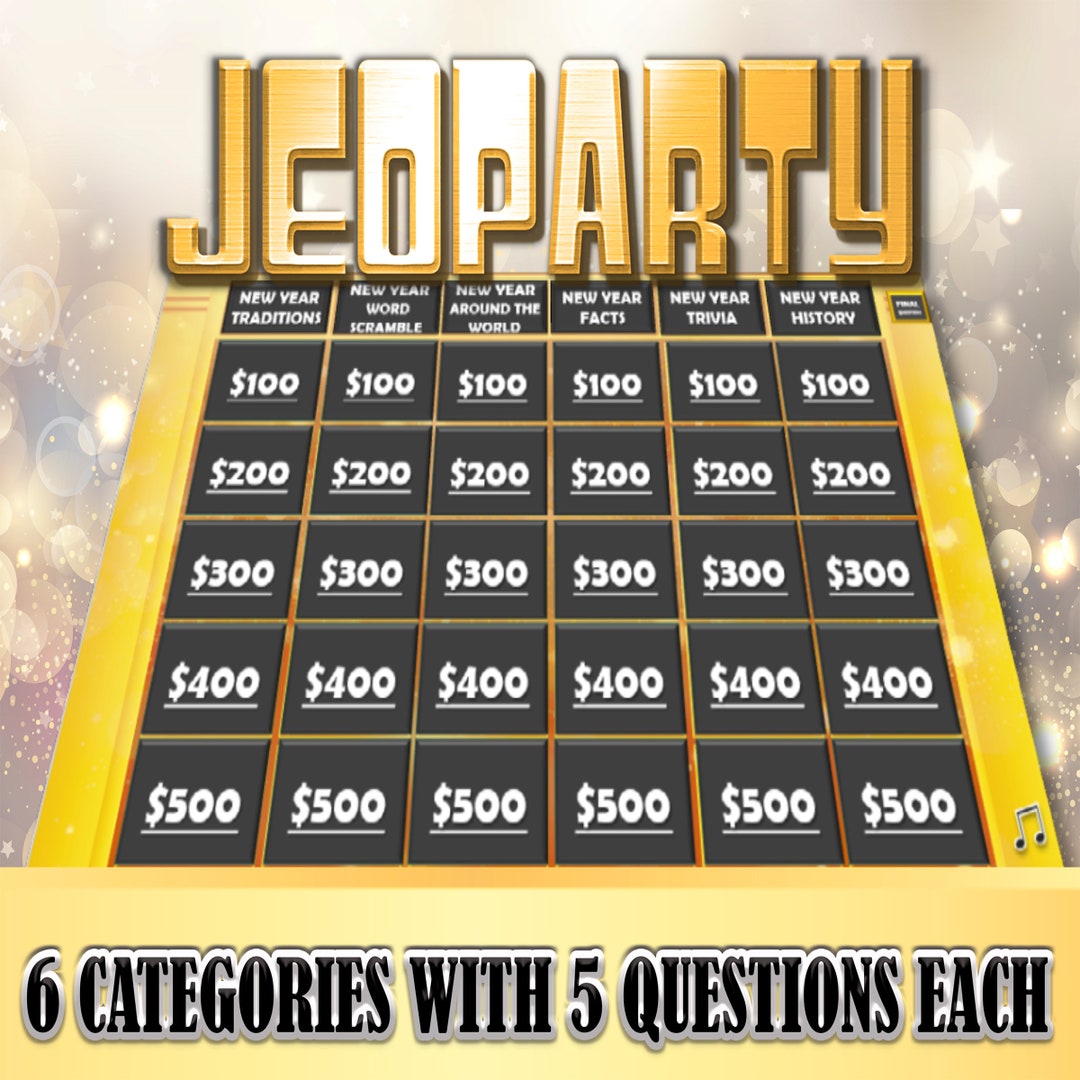 New Years Eve Games Trivia New Years Eve Party New Year Games Jeopardy ...