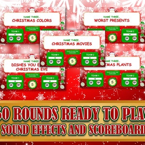 5 Second Christmas Game, Customizable Game, Virtual Powerpoint Zoom ...