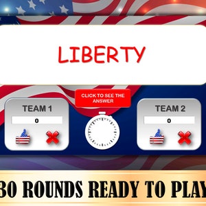 4th July Word Scramble Game Battle Virtual Powerpoint Night Anagram ...