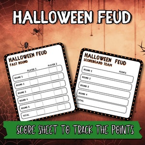 Halloween Feud Printable Game Halloween Games for Adults Halloween ...
