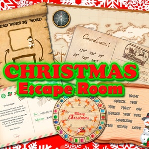 Kids Escape Room Christmas Printable Games Family Friendly - Etsy