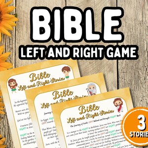 Left or Right Bible Game Sunday School Bible Games Left and Right Game ...