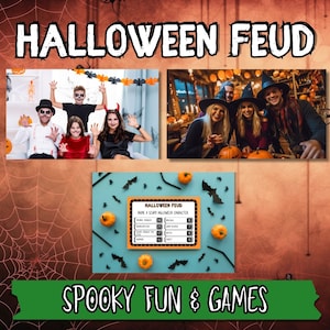 Halloween Feud Printable Game Halloween Games for Adults Halloween ...