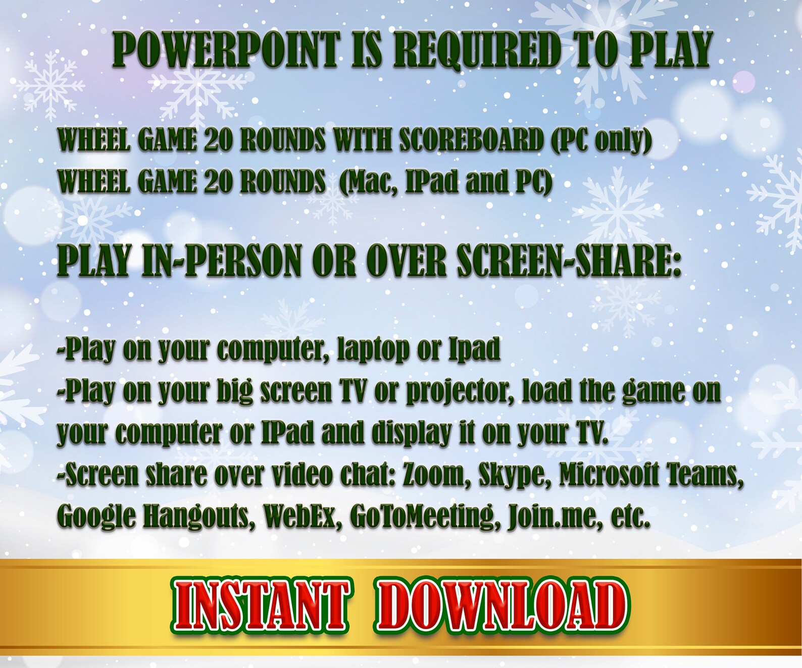 Wheel Christmas Christmas Game to Play Family Office - Etsy