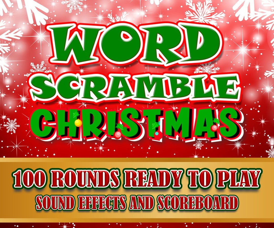 Christmas Word Scramble Game, Anagram, Christmas Word Puzzle, Christmas ...